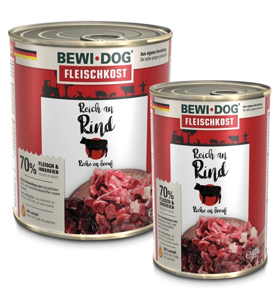 Bewi-Dog Színhús marhahúsban gazdag 400 g - Macska-, Kutyatá